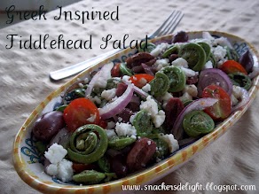 Snackers Delight: Greek Inspired Fiddlehead Fern Salad