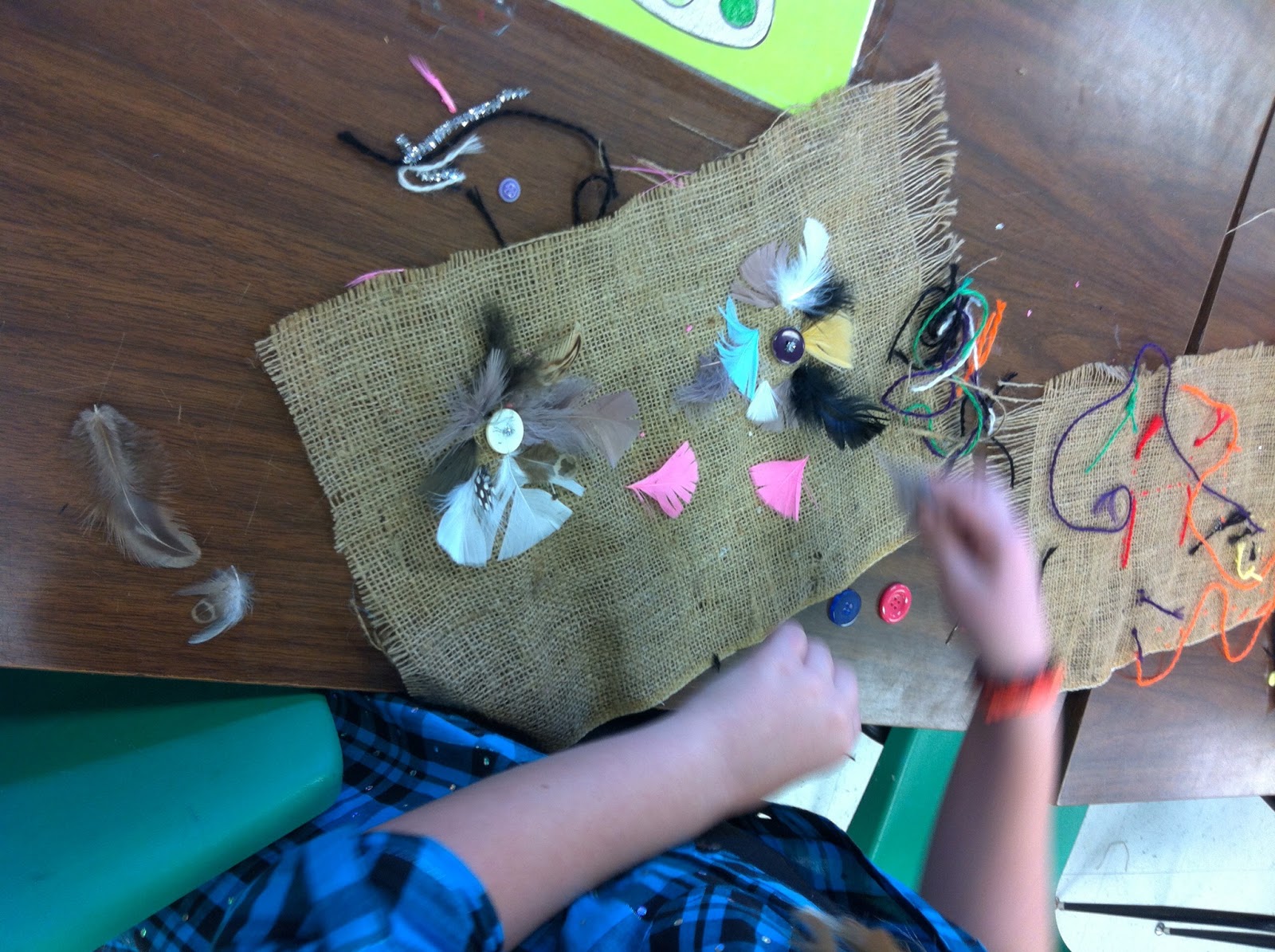 Art Room 104: Burlap Sewing