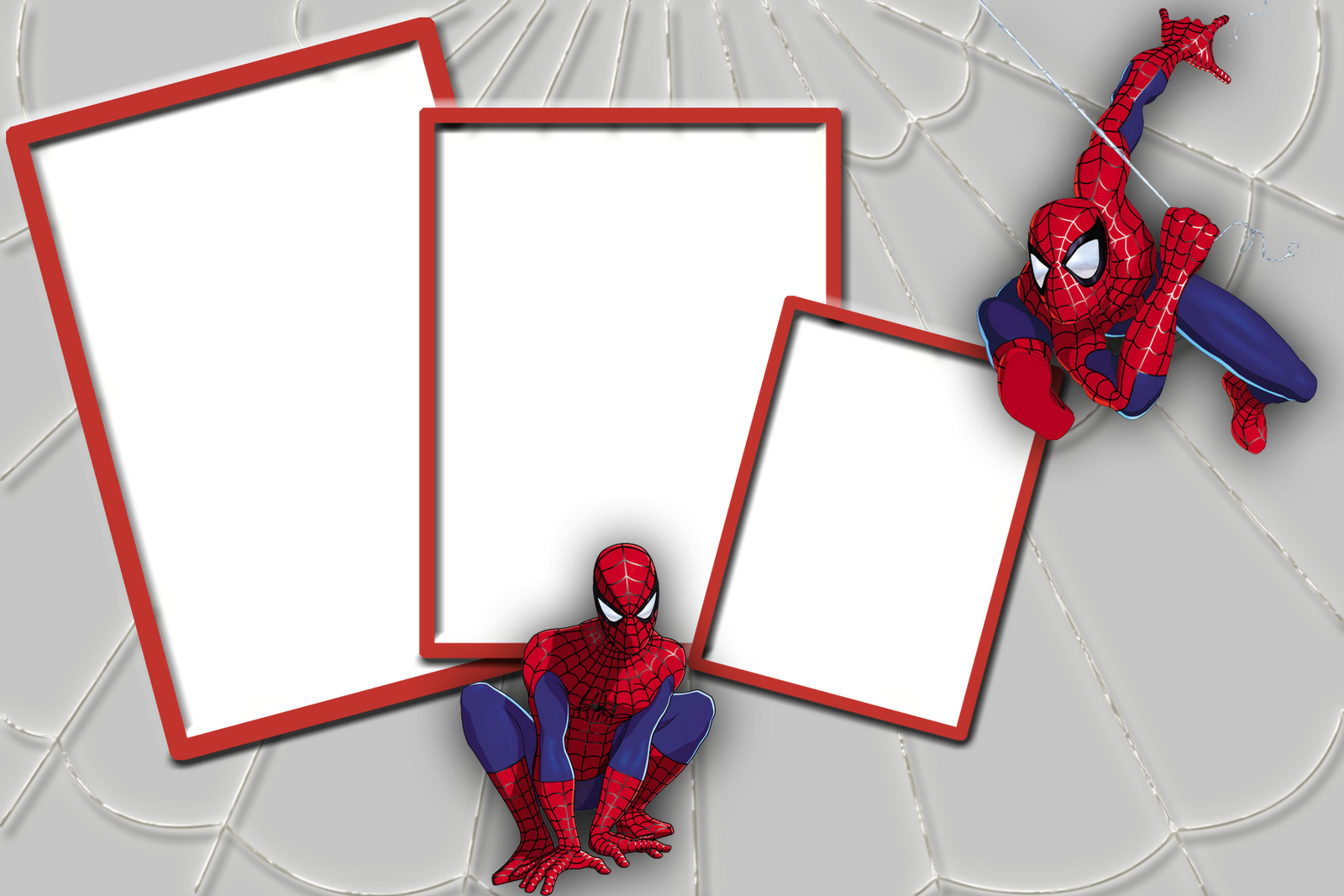 Marcos y Bordes para fotografias: Marco para fotos y tarjetas de Spiderman