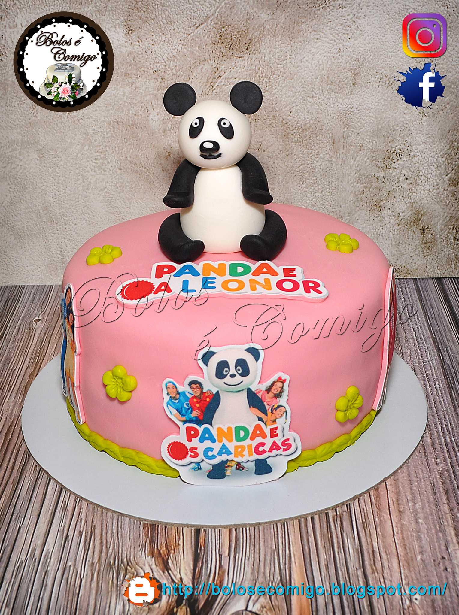 BOLOS É COMIGO...: Bolo "O Panda e os Caricas"