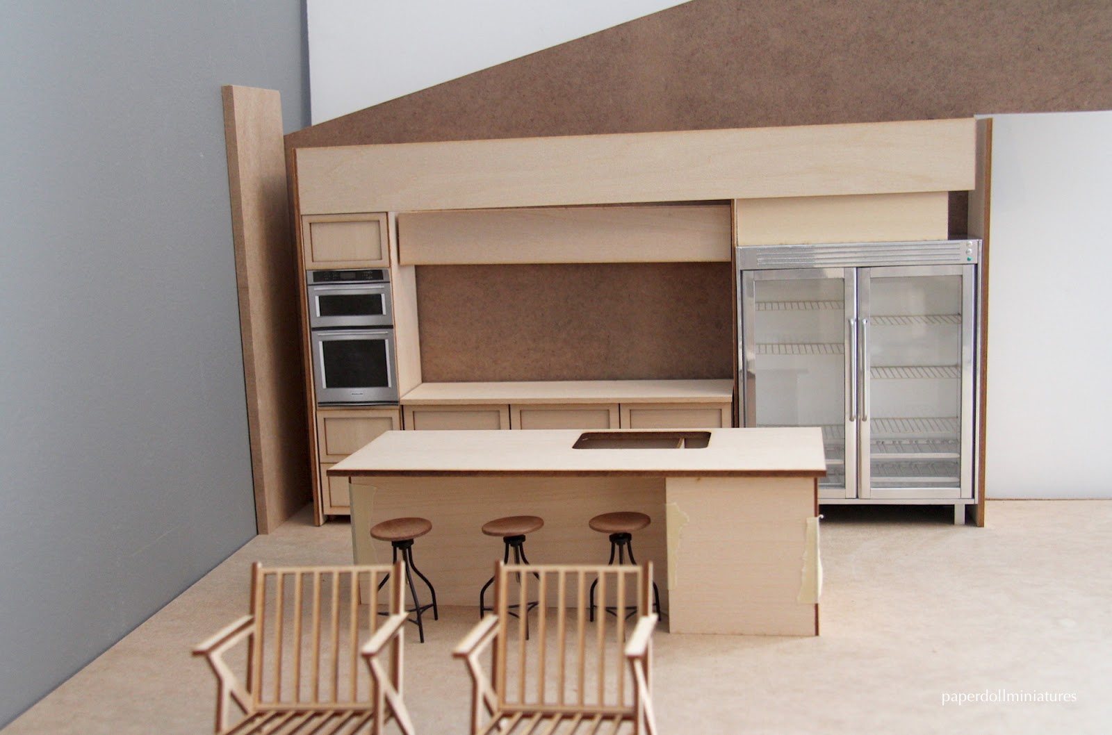 Kitchen Dry Fit and Site Makeover — Paper Doll Miniatures