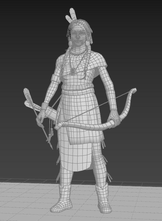 Ana's Game Art Blog: Hidatsa Character - Rig & pose