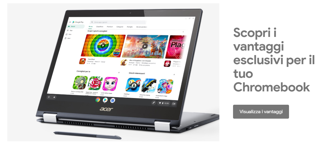 Google apre un Web Store italiano per i Chromebook