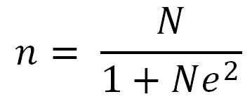 Cara Menghitung Rumus Besar Sampel Minimal Slovin 1960