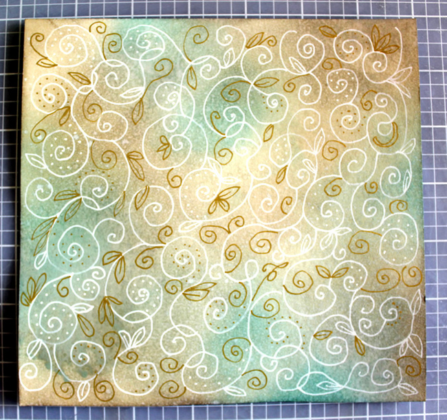 PaperArtsy: 2016 #10 Texture Doodles {by Laura Bomber}