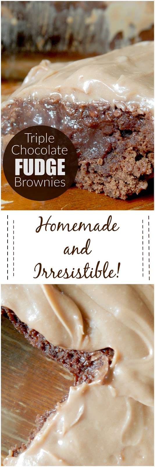Triple Chocolate Fudge Brownies | Ally's Sweet & Savory Eats
