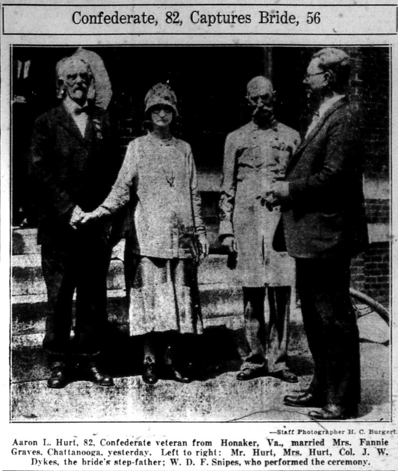 Russell County, Va History: Aaron L. Hurt Gets Married at the 1927 ...