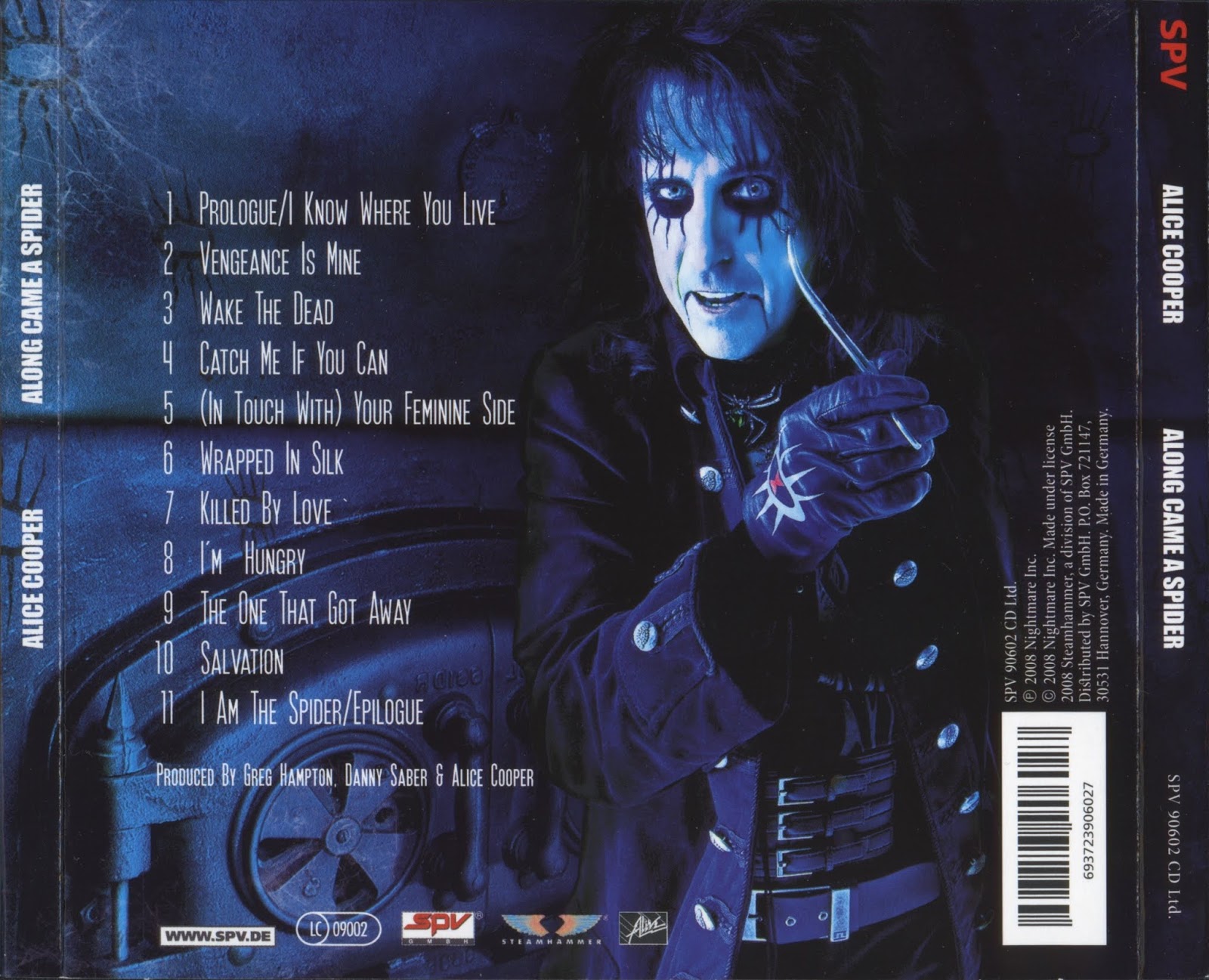 Classic Rock Covers Database: Alice Cooper - Along Came a Spider (2008)