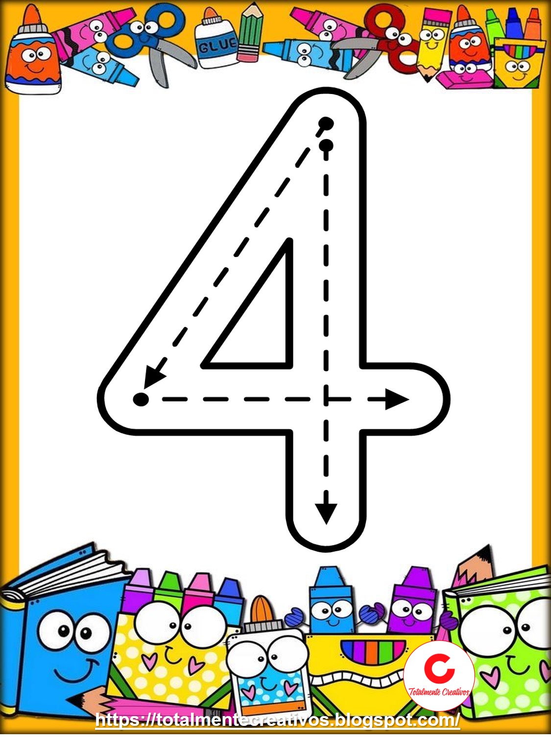 FICHAS PARA REPASAR EL TRAZO DE LOS NÚMEROS ~ TotalmenteCreativos