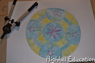 Highhill Homeschool: Combining Art and Math - Mandala