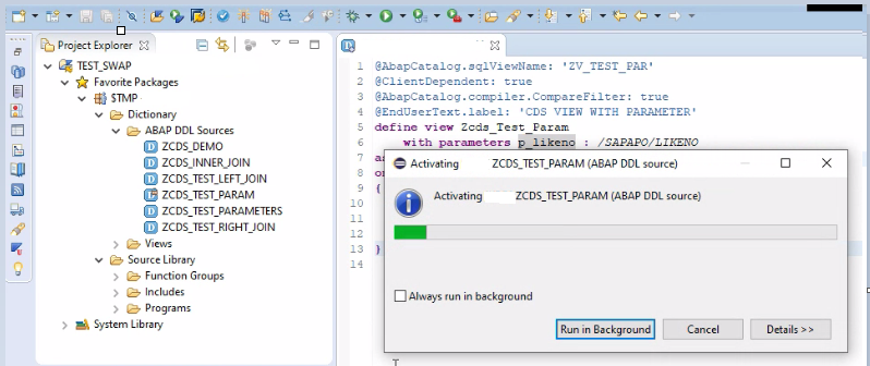 ABAP CDS View With Input parameters | Parameters in CDS Views | CDS ...