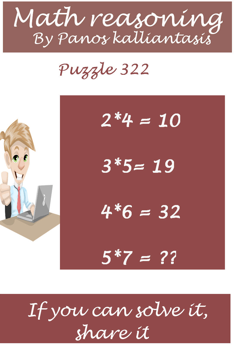 Brain teasers and puzzles: Math reasoning-Puzzle 322