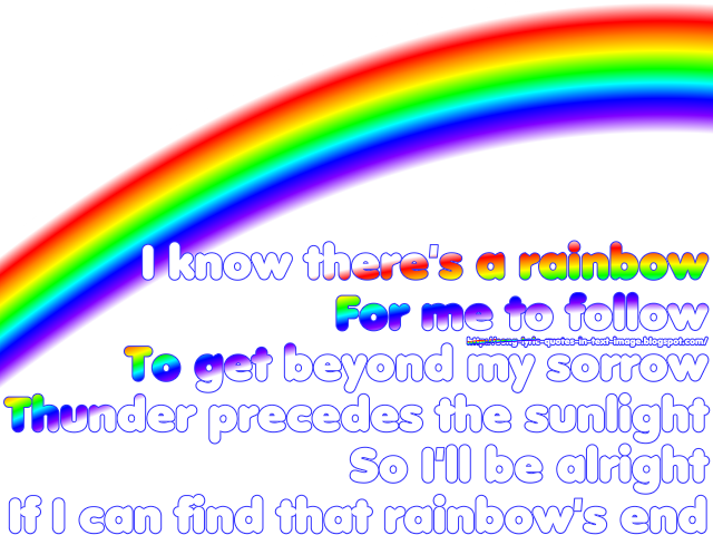 Song Lyric Quotes In Text Image: Rainbow - Mariah Carey Song Quote Image