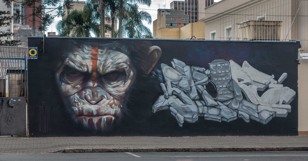 Fotografando Curitiba: O mesmo muro, outro grafite