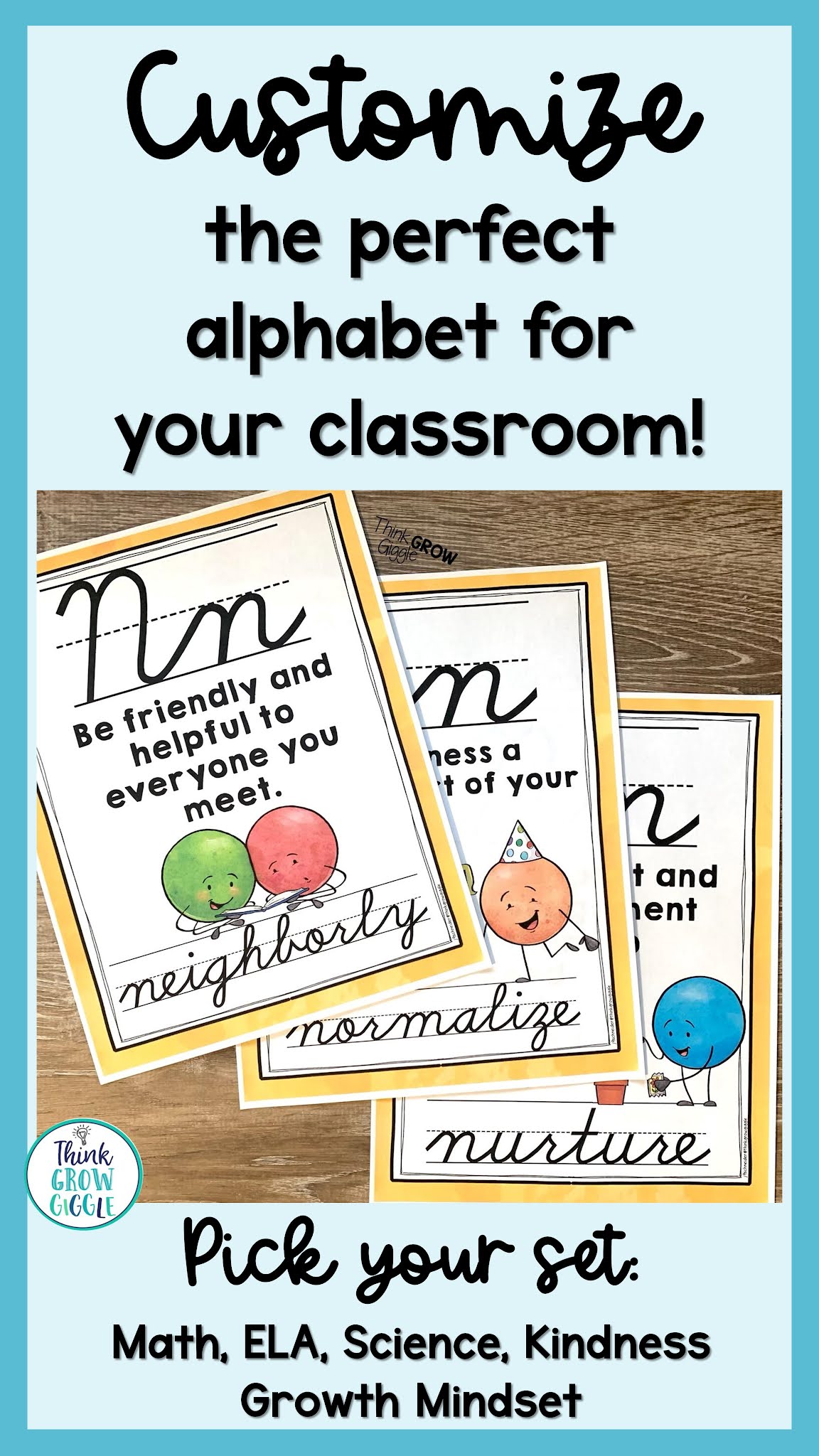 The Only Cursive Alphabet You Need - Think Grow Giggle