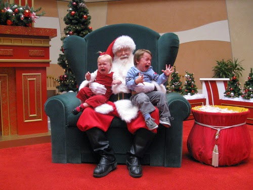 Photos of Kids Who Are Scared of Santa Claus