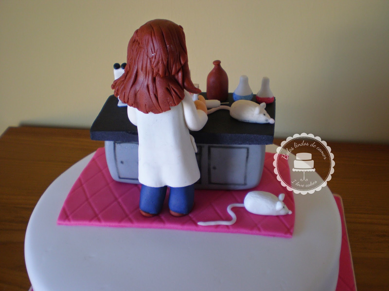 Bolos lindos de comer: Bolo laboratório / Laboratory cake