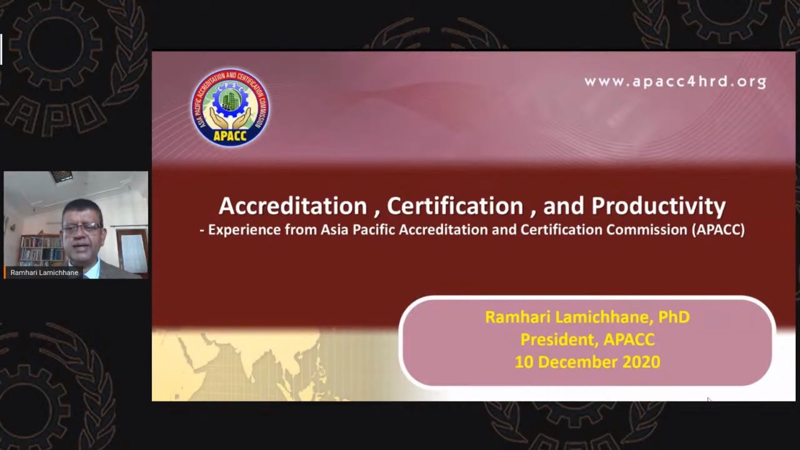 APACC President discusses Accreditation, Certification, and ...