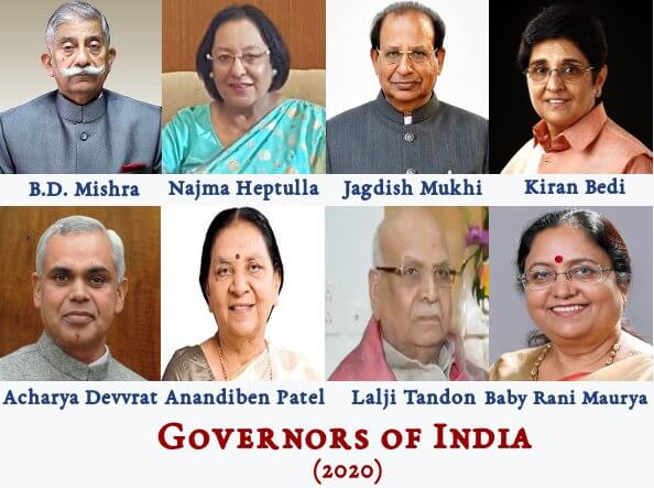 Governors of India (2020)