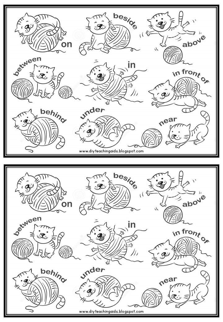 Reading 17 : In, On, Under (Prepositions) ~ DIY Teaching Aids