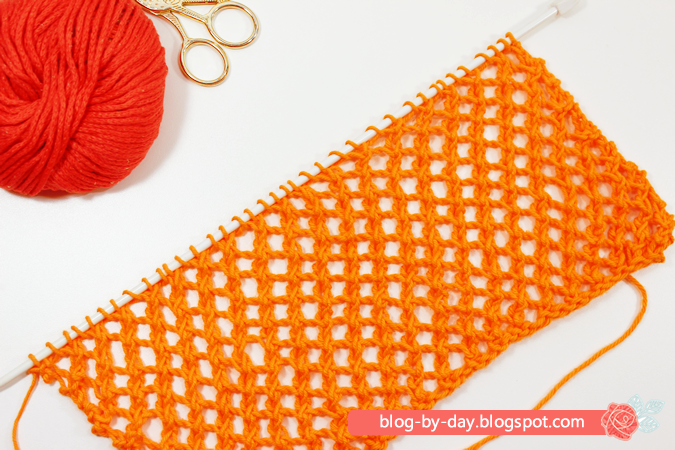 Diagonal Eyelet Mesh Stitch | Blog-By-Day-Receitas