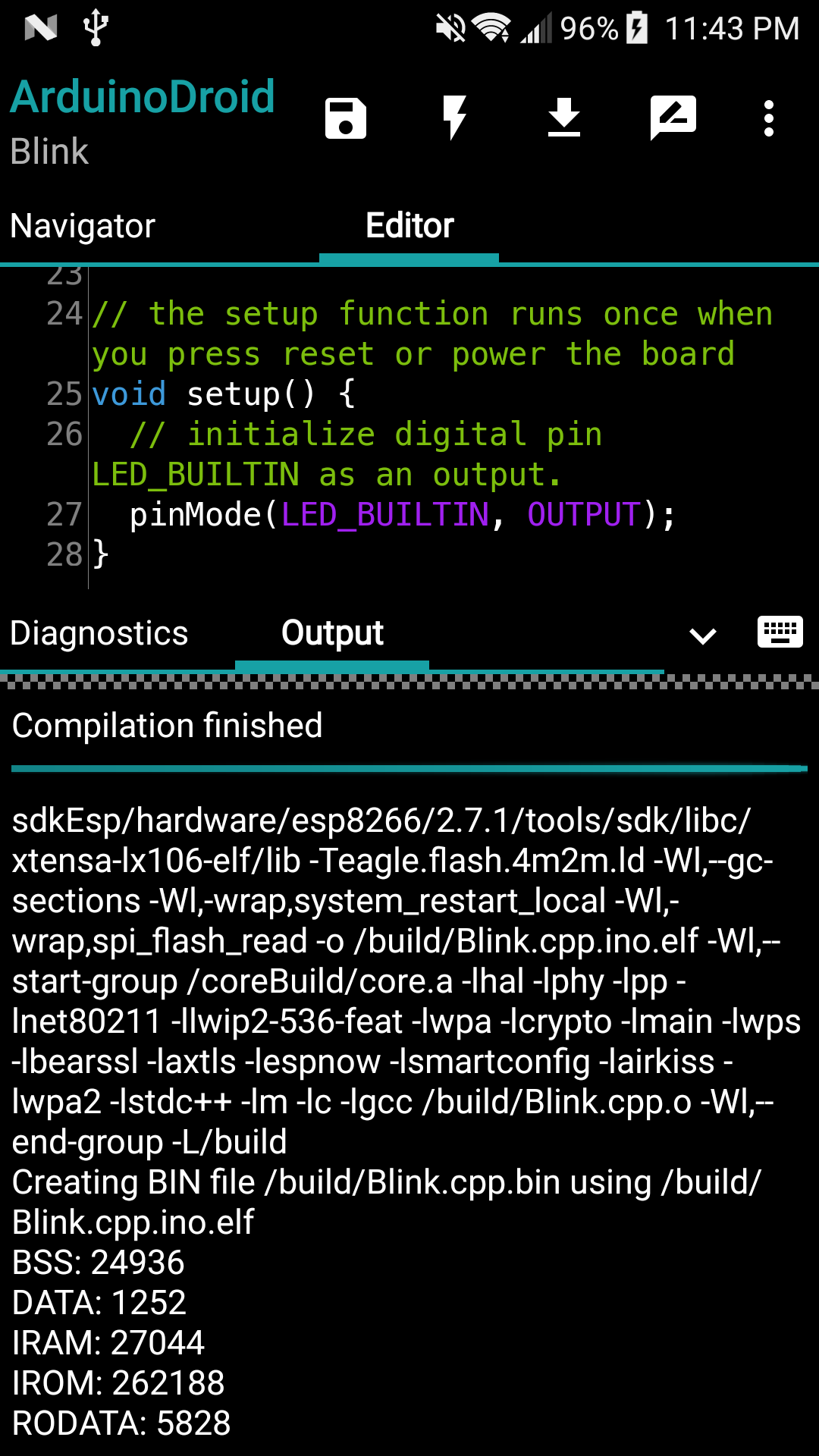 Arduinodroid Arduino Esp8266 Esp32 Ide For Android