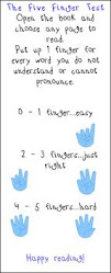 Teaching Young Readers: Five Finger Rule