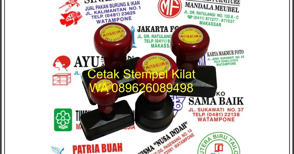 TEMPAT PEMBUATAN STEMPEL MURAH JAKARTA TIMUR - CETAK STEMPEL KILAT BUKA ...