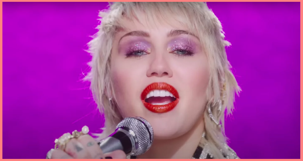 Miley Cyrus Pink Lipstick