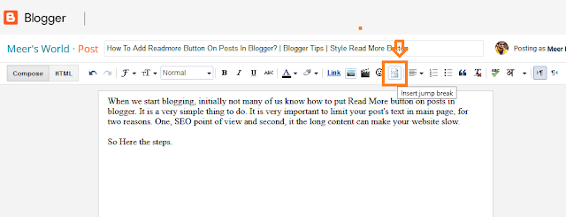 How To Add Read More Button On Posts In Blogger | Blogger Tips | Style ...