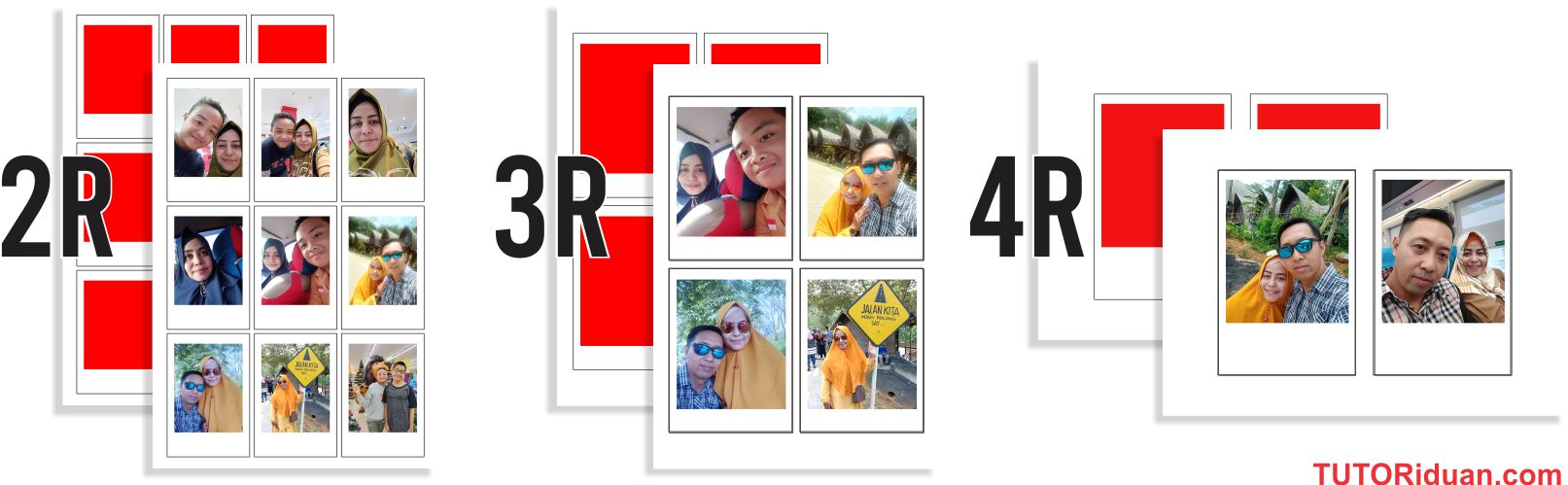 Cara CEPAT Cetak Foto POLAROID 2R 3R 4R dengan Action Photoshop - TUTORiduan.com