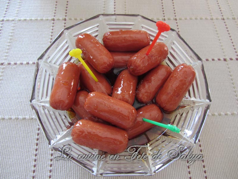 La cuisine en fête de Sakya: Saucisses Cocktails avec sauce sucrée à l ...
