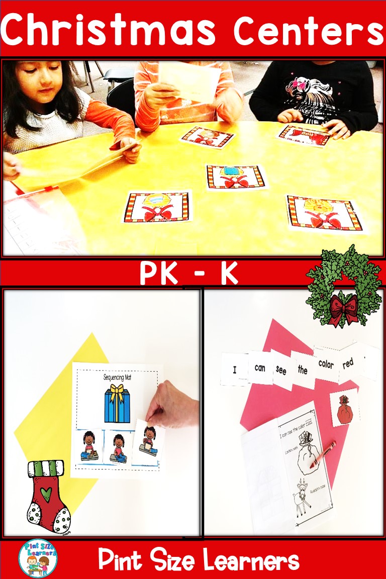 Pk Kindergarten Christmas December Resources - Pint Size Learners