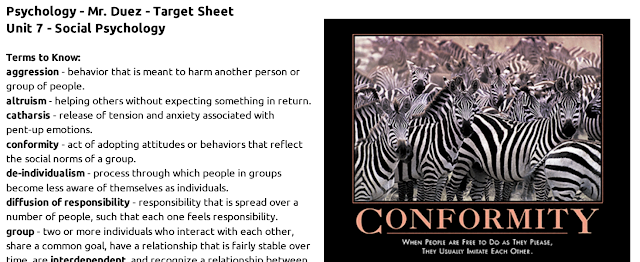 AP Psychology @AHS: 8.1:SOCIAL-PSYCH