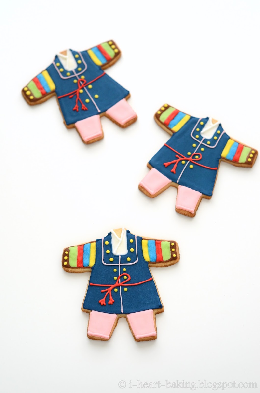 i heart baking!: korean hanbok cookies for a baby first birthday 'dol ...