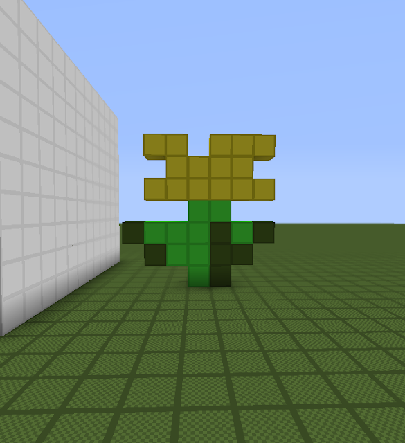 Minecraft Pixel Art Helper: Minecraft Yellow Flower
