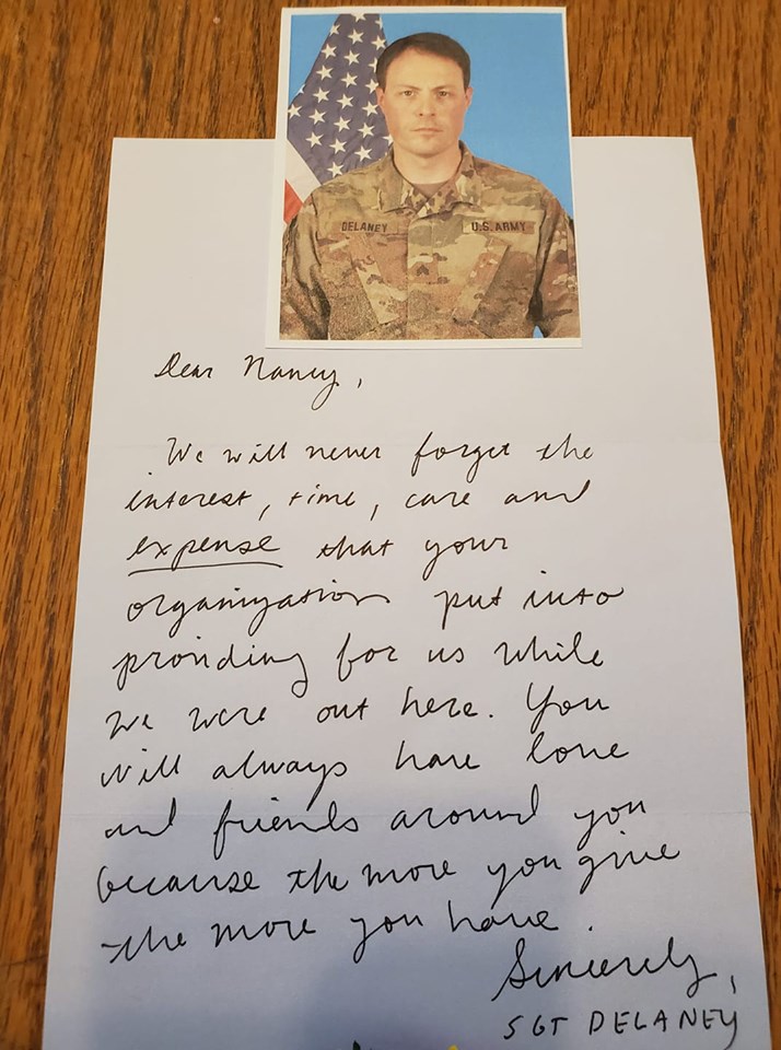 Care Packages for Soldiers: Thank You Note is the Reason for Our ...