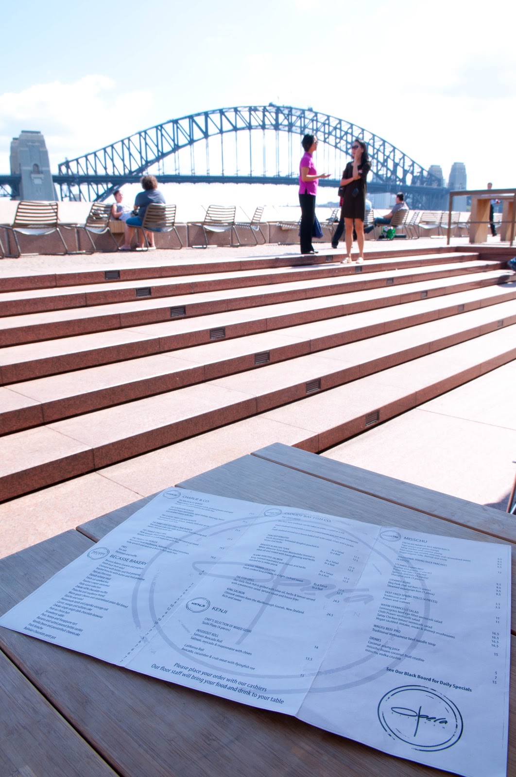 Picture Menu: Opera Kitchen - Sydney Opera House