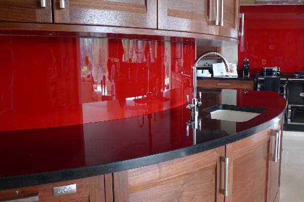 Red Kitchen Splashback @ The Kitchen Design