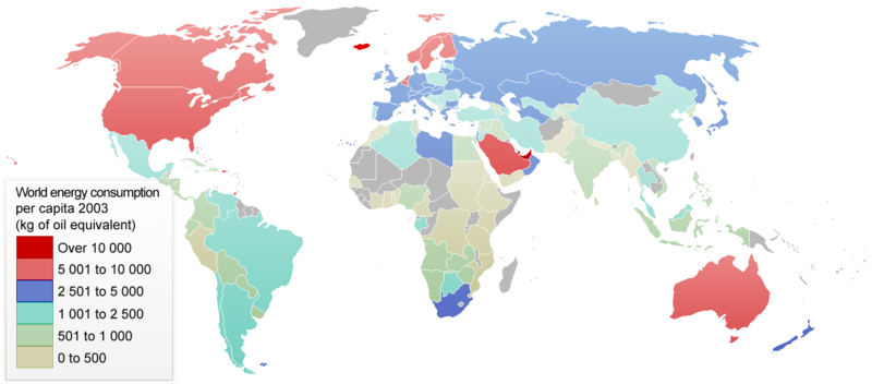 Global Energy Consumption Report « COMPARISON CHARTS
