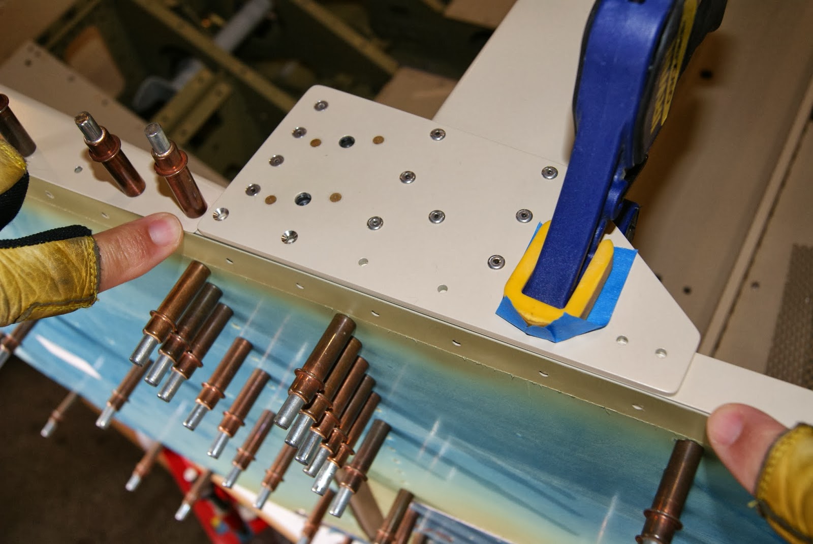 DOG Aviation John's RV-12 Blog: Left Longeron Match Drilled