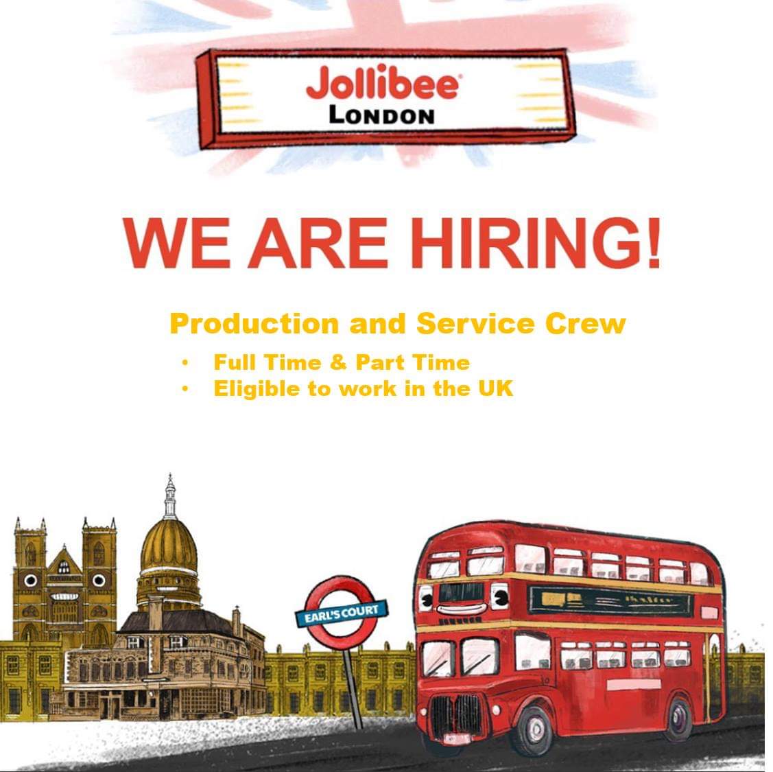Jollibee Service Crew Jollibee UK Hiring jollibee-service-crew-jollibee-uk-hiring
