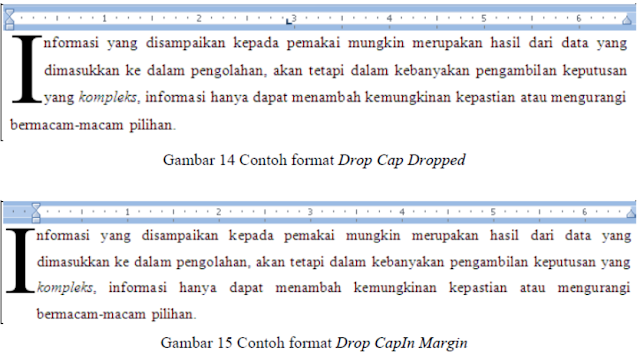 Microsoft Word - Cara Membuat Drop Cap Atau Membuat Tulisan Besar di ...