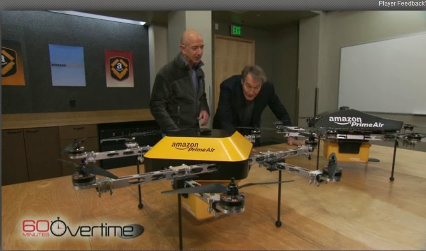 dulldirtydangerous: Not so dull: Amazon's PrimeAIR UAVs [60 Minutes Video]
