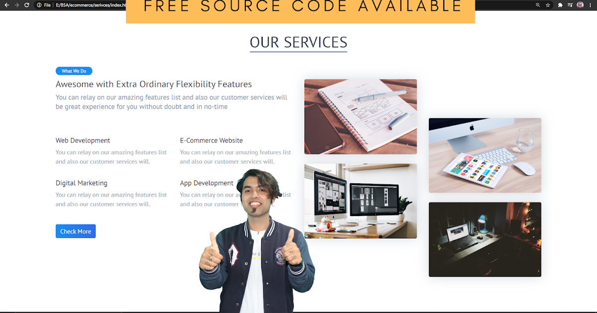 Animated Responsive Our Service Page using Bootstrap 5 with Free Source ...