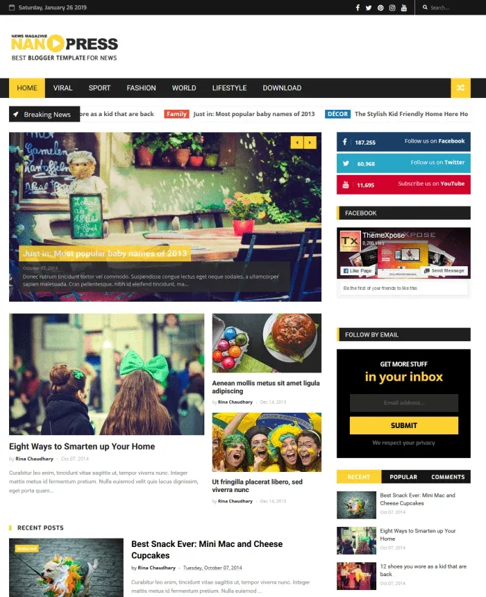 Top 12 Fast Loading Blogger Templates To Improve User Interface (UI ...