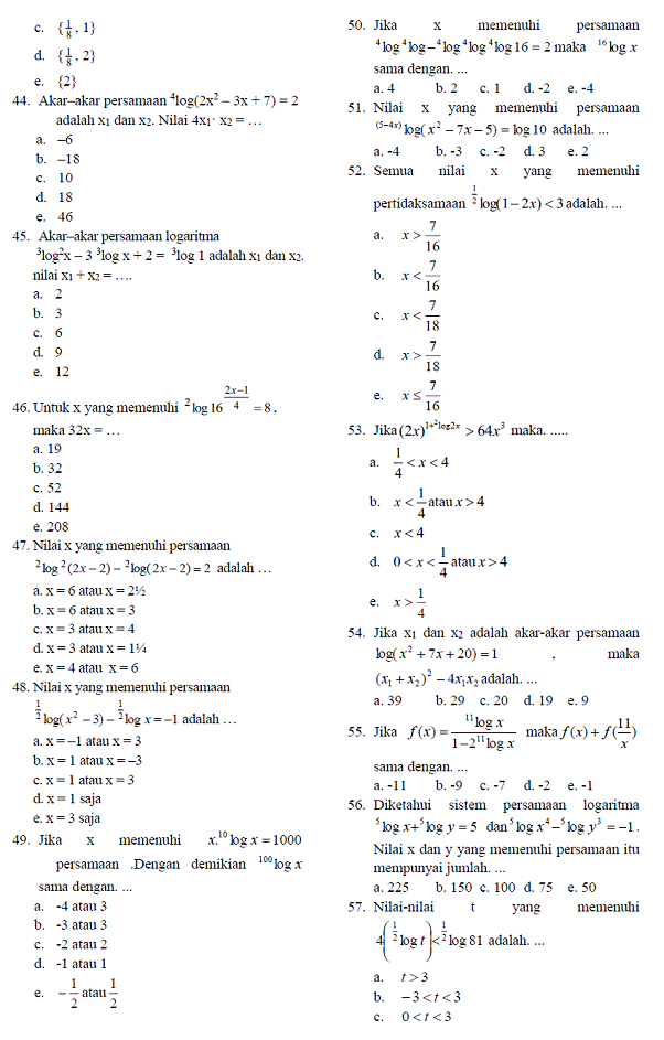 Belajar: LOGARITMA- KI KD Indikator dan Latihan Soal