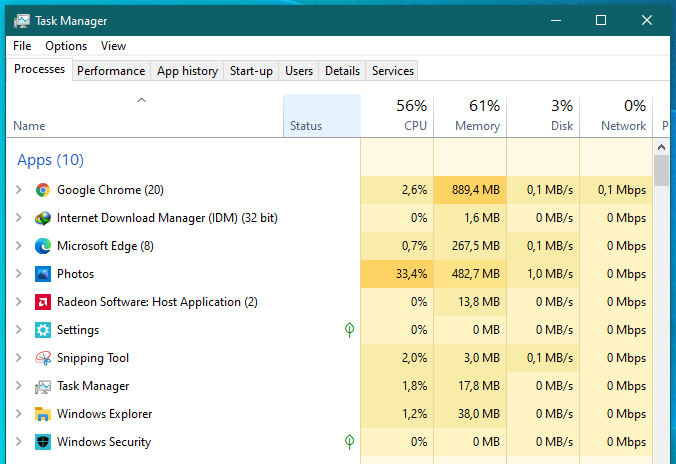 Task Manager Pada OS Windows