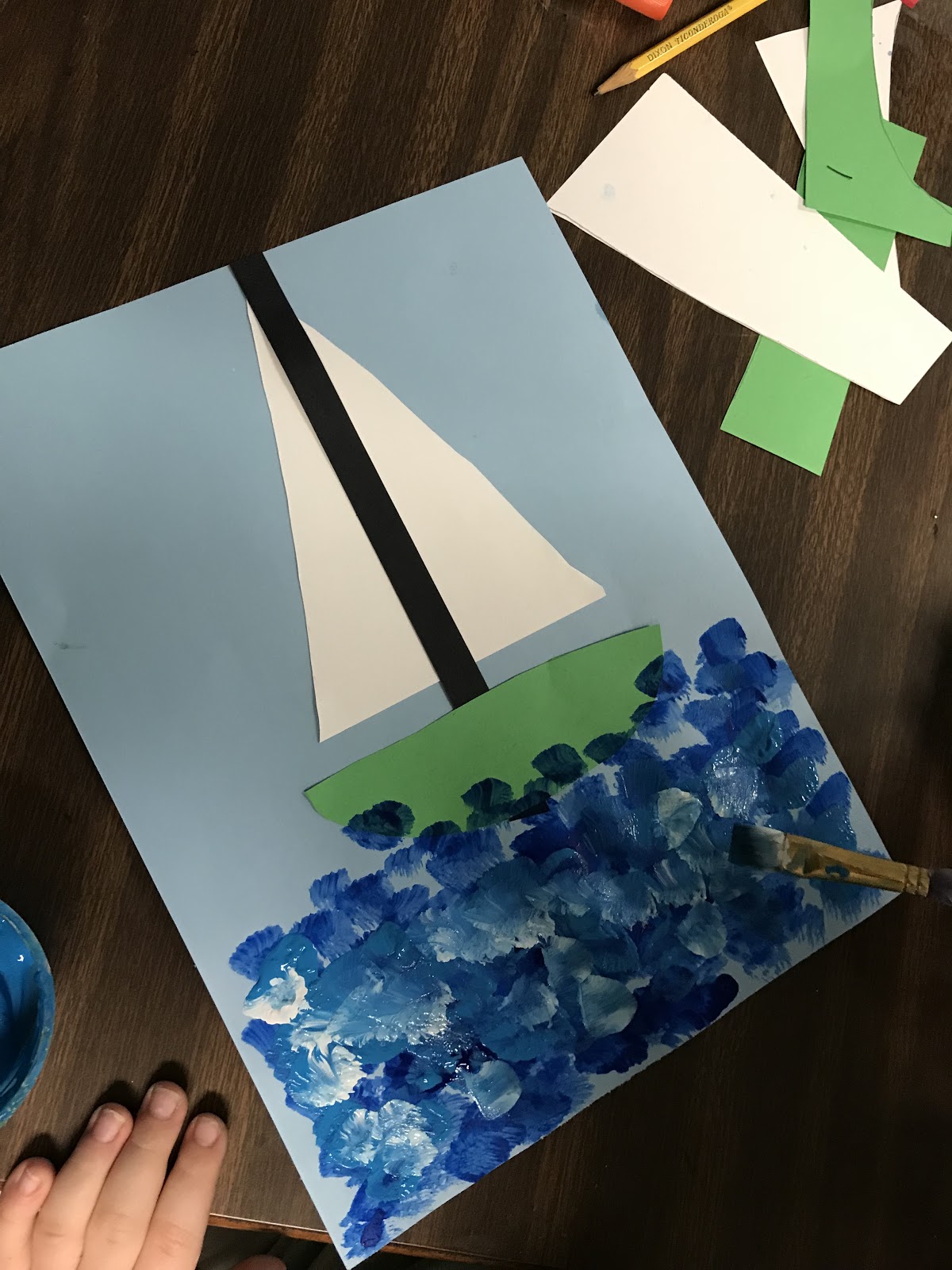 Elements of the Art Room: 1st grade Sailboats
