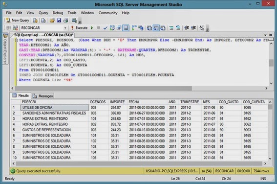 Interfaces de registros contables masivos con VBA Excel + SQL: Business ...